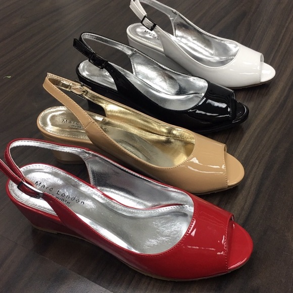 Shoes | Wide Width Open Toe Wedge Sandal | Poshmark